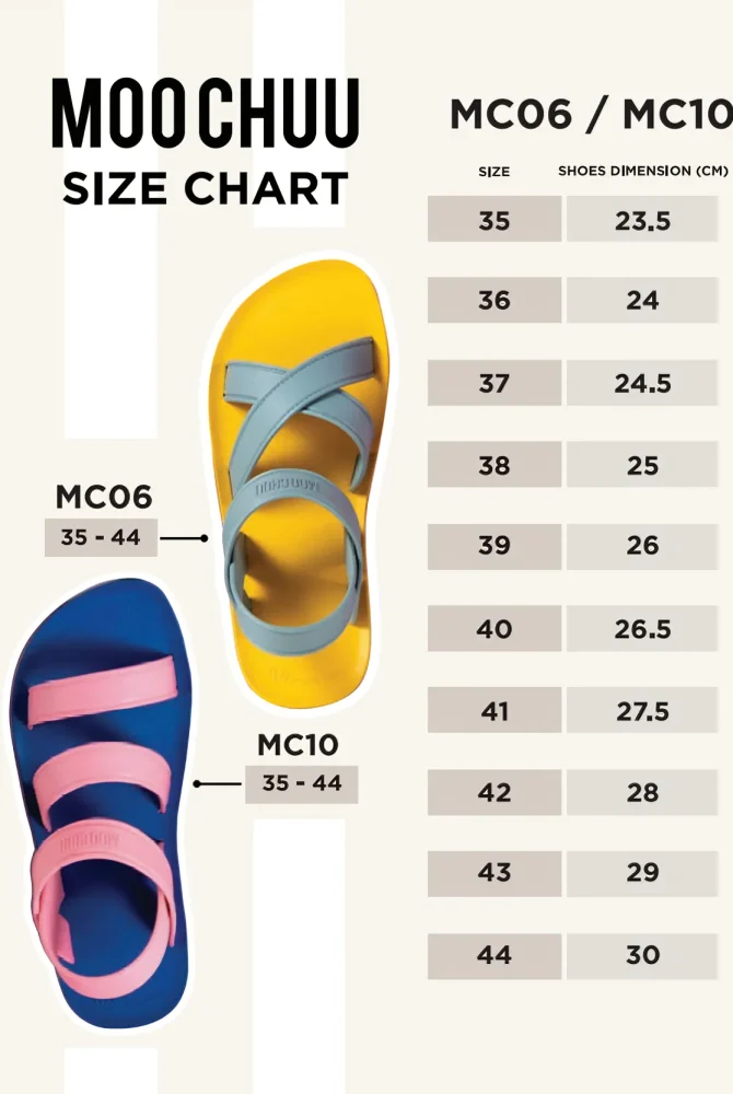 Size Chart - Moo Chuu Indonesia